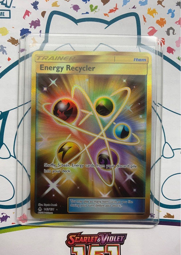 Energy Recycler - 143/131 - Pokemon Forbidden Light Gold Secret Rare ...