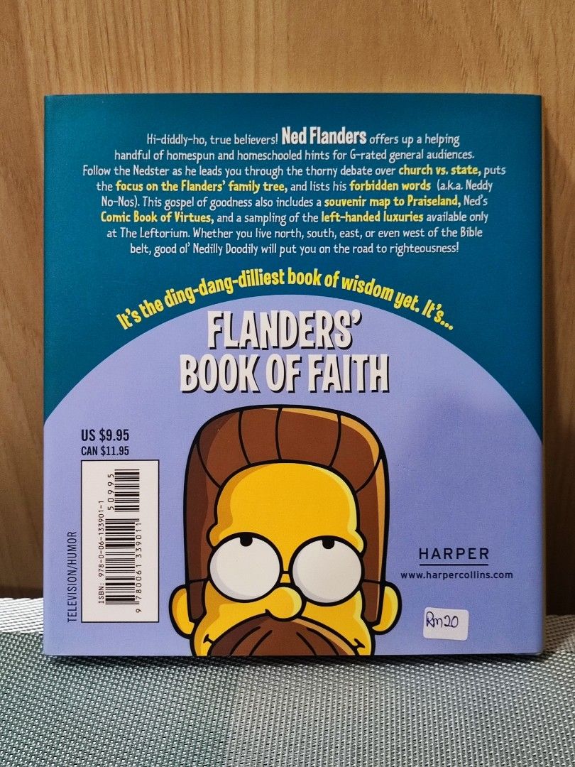 (ENG) The Simpsons Library Of Wisdom : Flanders Book Of Faith, Hobbies ...
