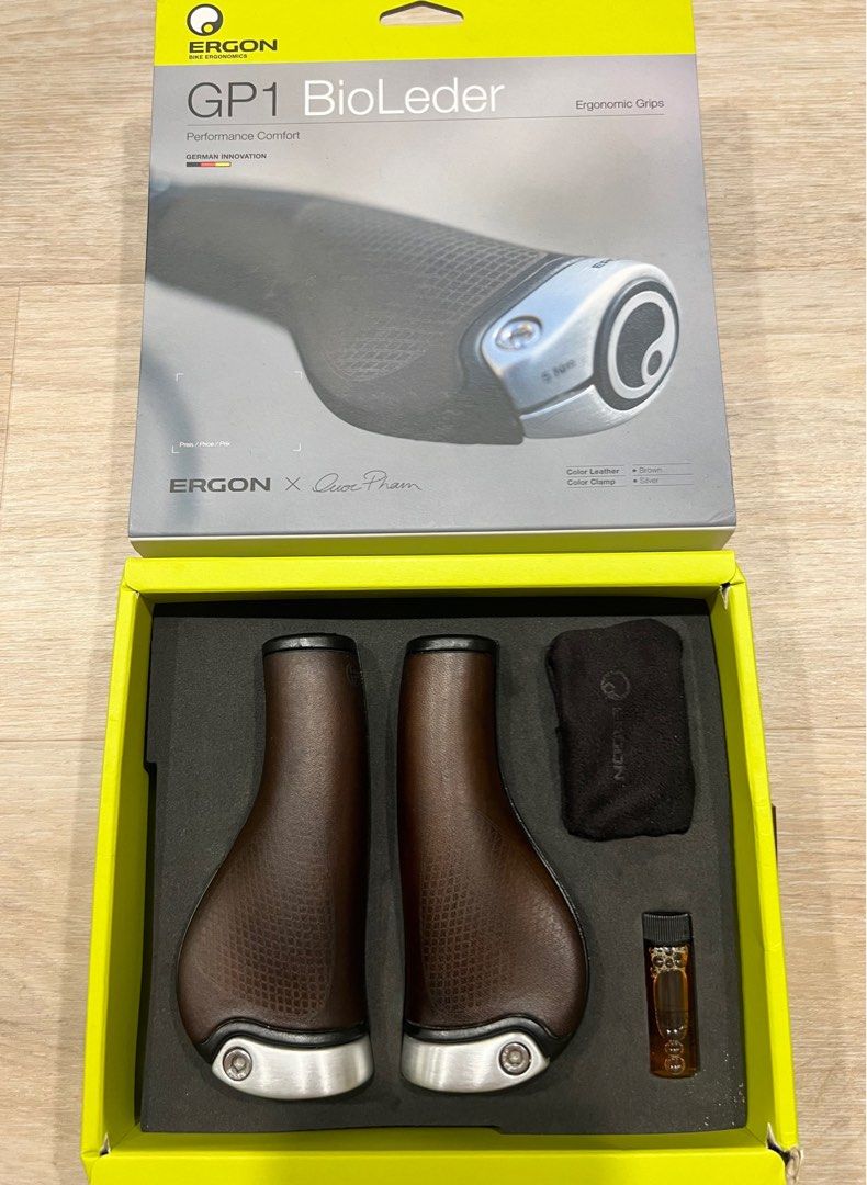 Ergon GP1 BioLeder ergonomic Grips, Sports Equipment, Bicycles & Parts ...