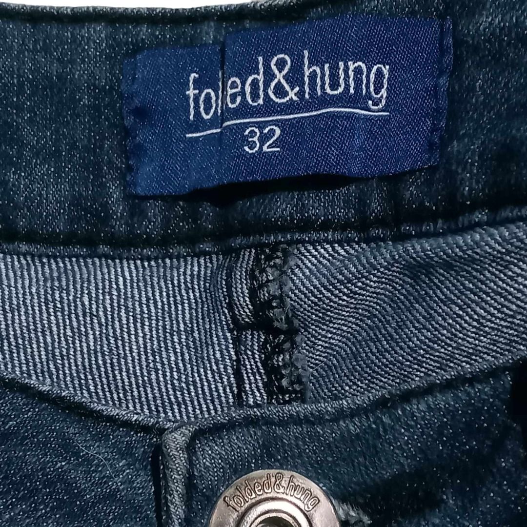 (RUSH)Folded & Hung Jeans, Women's Fashion, Bottoms, Jeans on Carousell