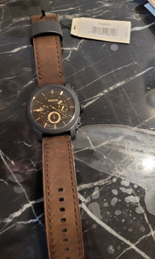 Fossil Machine Flight Chronograph Brown Dial Men's Watch FS4656, Men's ...