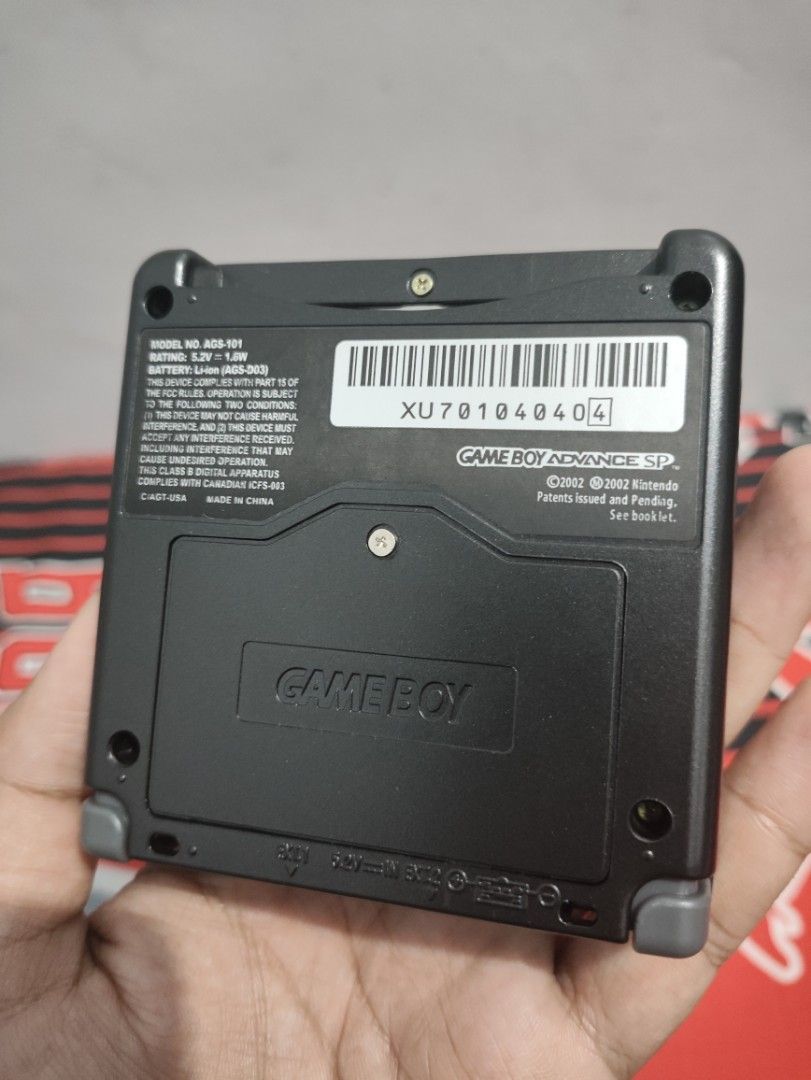 GBA SP Gameboy Advance SP Frontlight/Ags-001 Black with Free Games ...