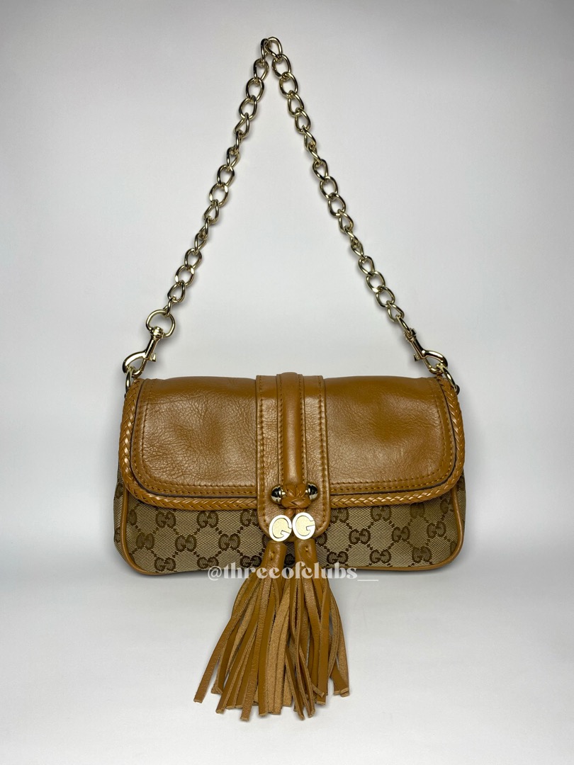 Gucci Monogram Marrakech Canvas Shoulder Bag, Luxury, Bags & Wallets on ...