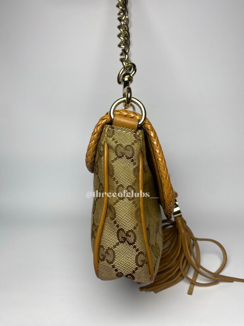 Gucci Monogram Marrakech Canvas Shoulder Bag, Luxury, Bags & Wallets on ...