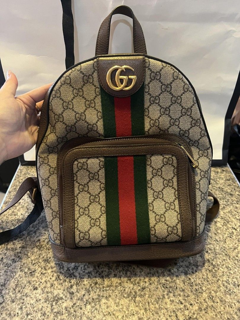Gucci Ophidia Small Backpack, Luxury, Bags & Wallets on Carousell