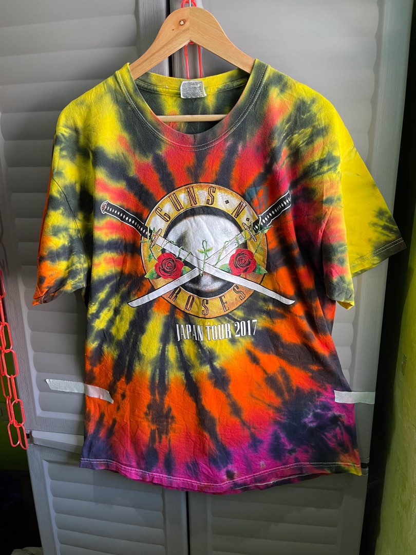 Gun and Roses X Katana Japan Tour 2017 tie dye size 21x30, Men's ...