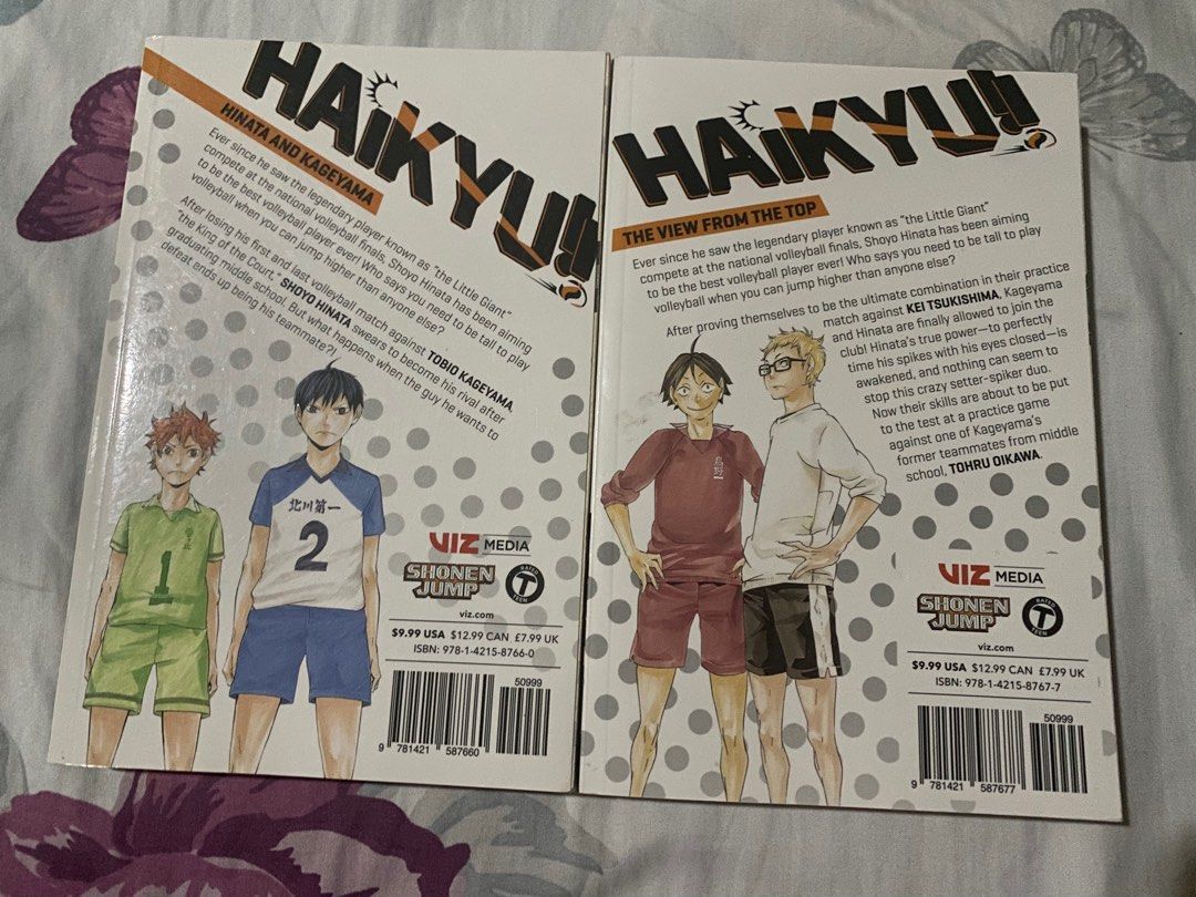 Haikyuu manga volumes vol 1 and 2 original, Hobbies & Toys, Books ...