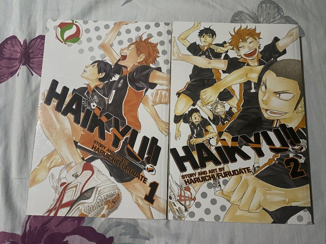 Haikyuu manga volumes vol 1 and 2 original, Hobbies & Toys, Books ...