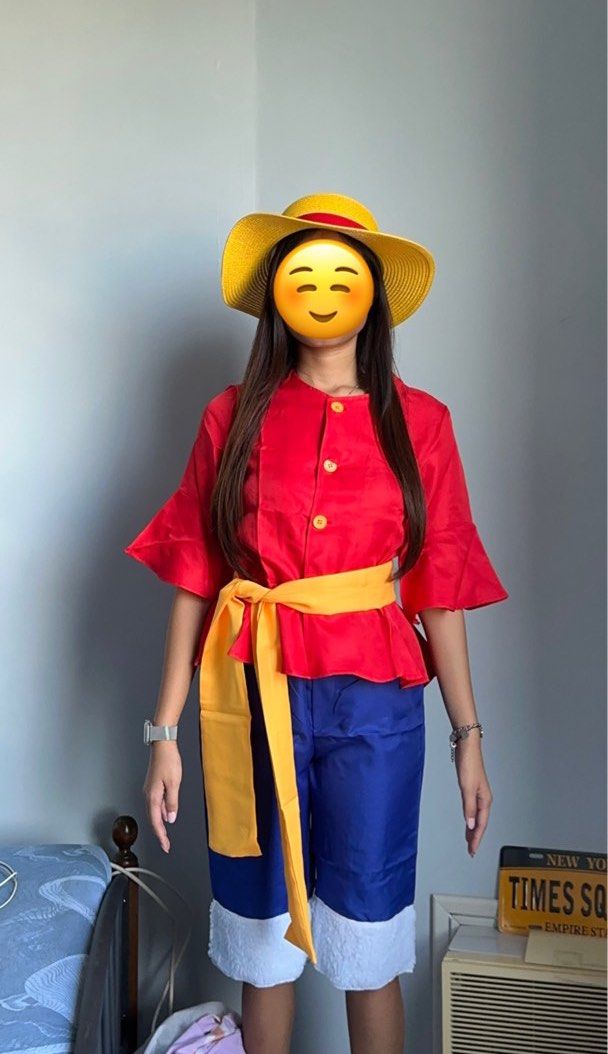 Luffy - One Piece halloween costume unisex, Women's Fashion, Tops ...