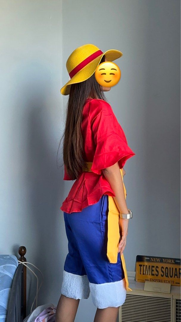 Luffy - One Piece halloween costume unisex, Women's Fashion, Tops ...