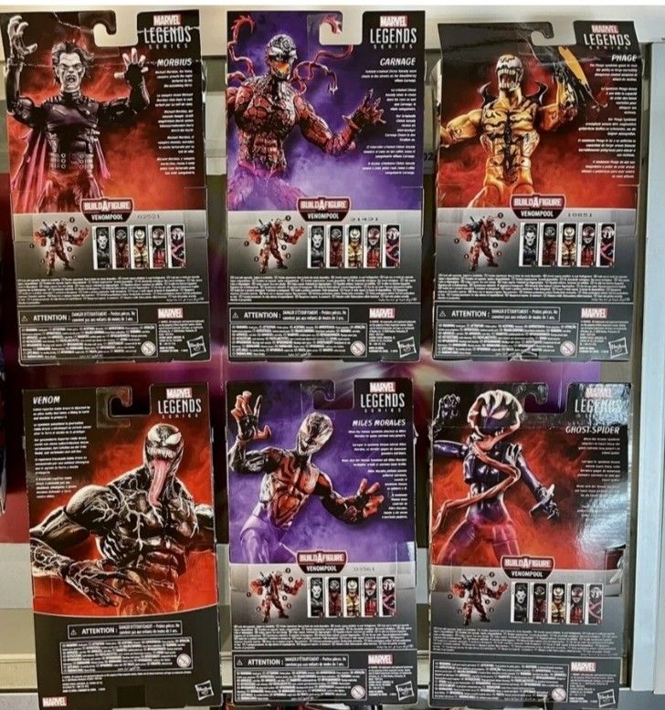 HARBRO Marvel Legends 6 BAF Venompool Wave COMPLETE SET Spider-Man ...