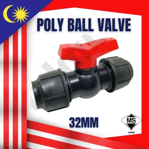 HDPE POLY BALL VALVE 32MM STOP COCK / CONTROLL VALVE PN16, Furniture ...