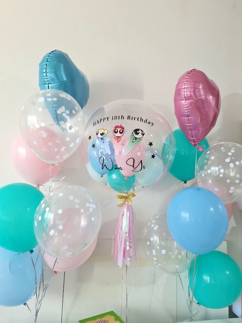 Helium Balloons, power puff girl balloons, helium balloon, customise ...