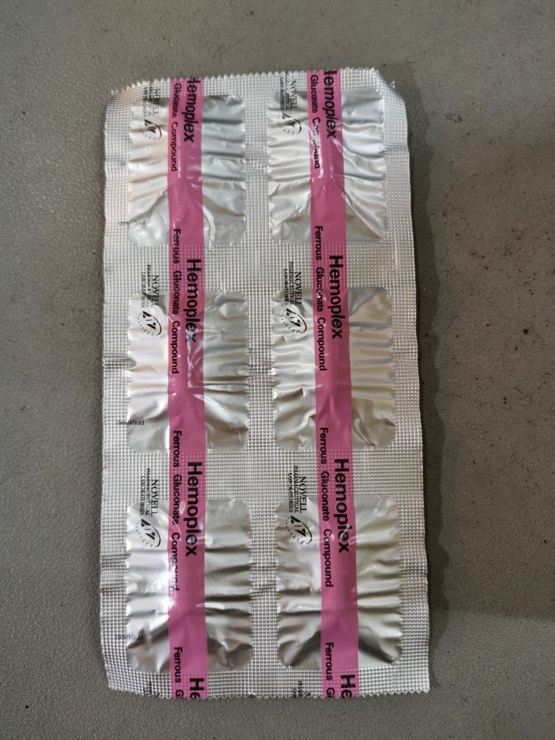 Hemoplex Iron Tablets, Health & Nutrition, Health Supplements, Vitamins ...