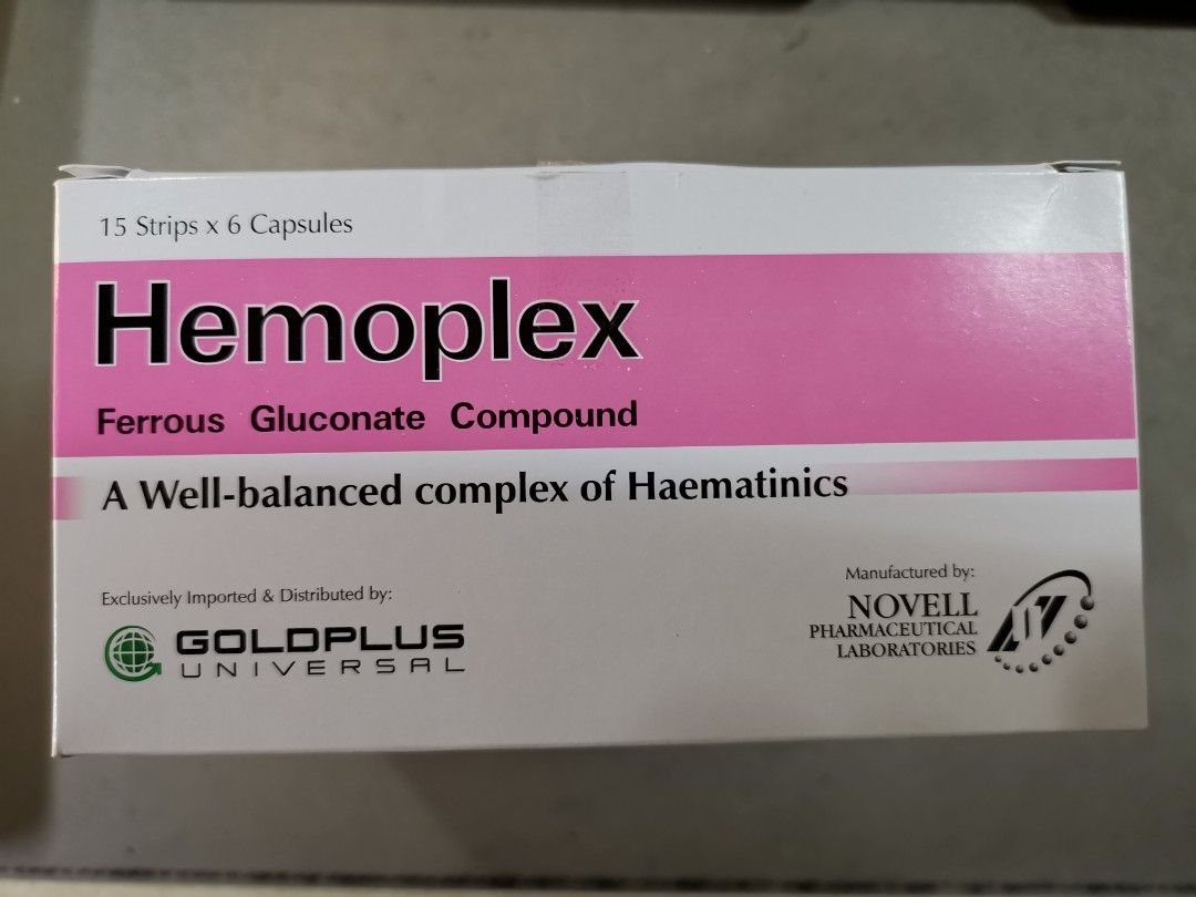 Hemoplex Iron Tablets, Health & Nutrition, Health Supplements, Vitamins ...