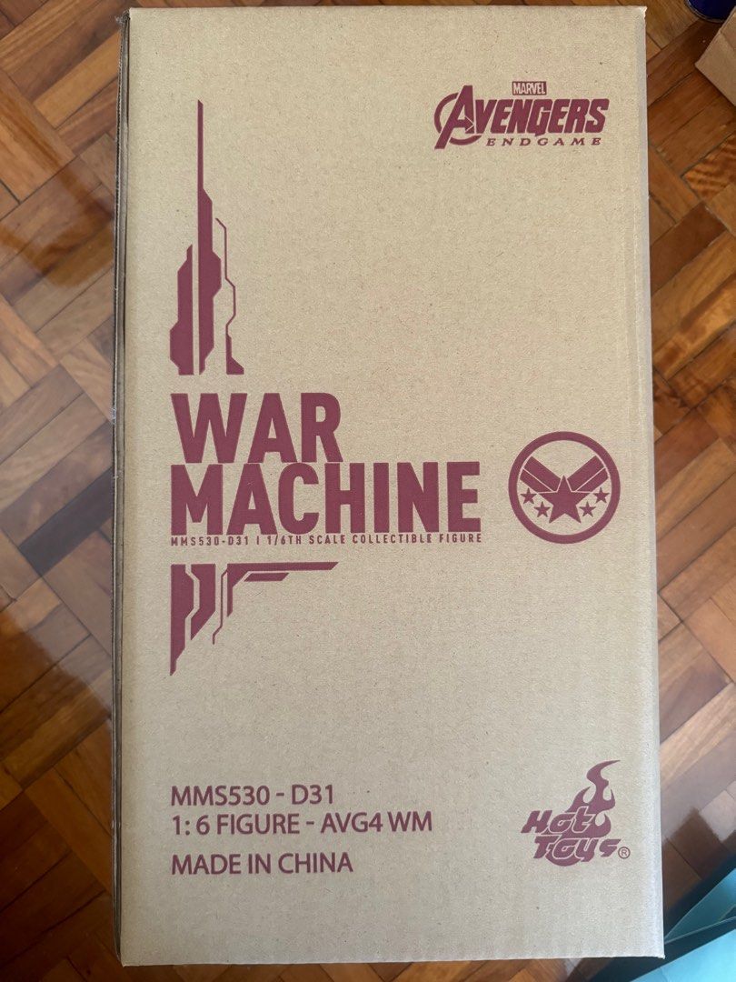 Hot Toys MMS530-D31 Avengers Endgame War machine, 興趣及遊戲, 玩具 & 遊戲類 ...