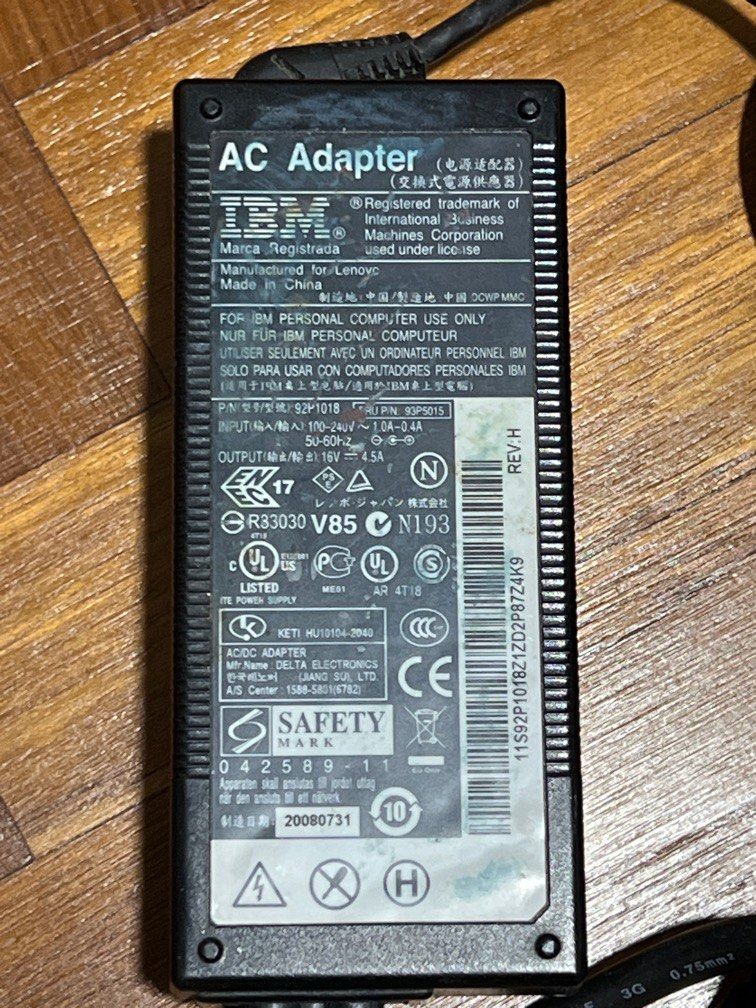 IBM AC Adapter, Computers & Tech, Parts & Accessories, Cables ...