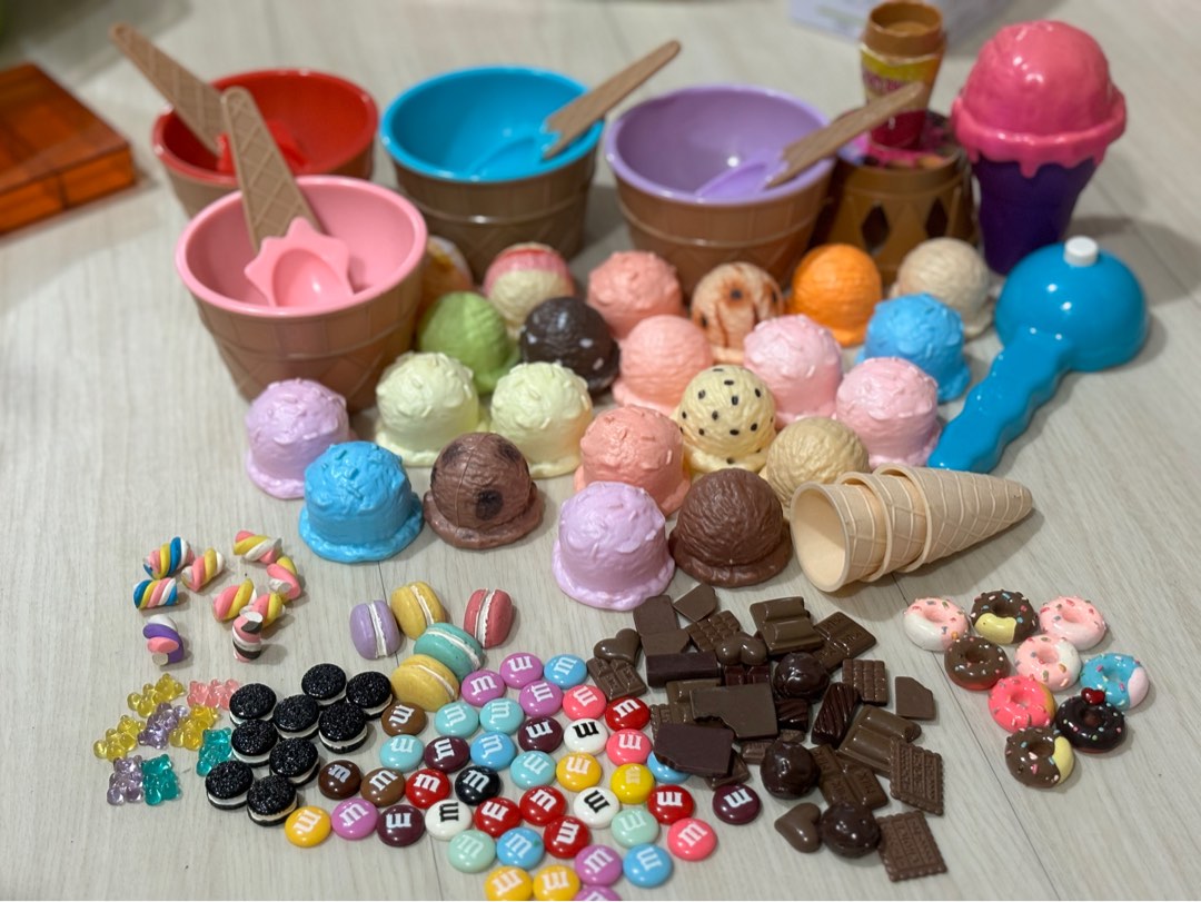 Ice cream toys with toppings, Hobbies & Toys, Toys & Games on Carousell