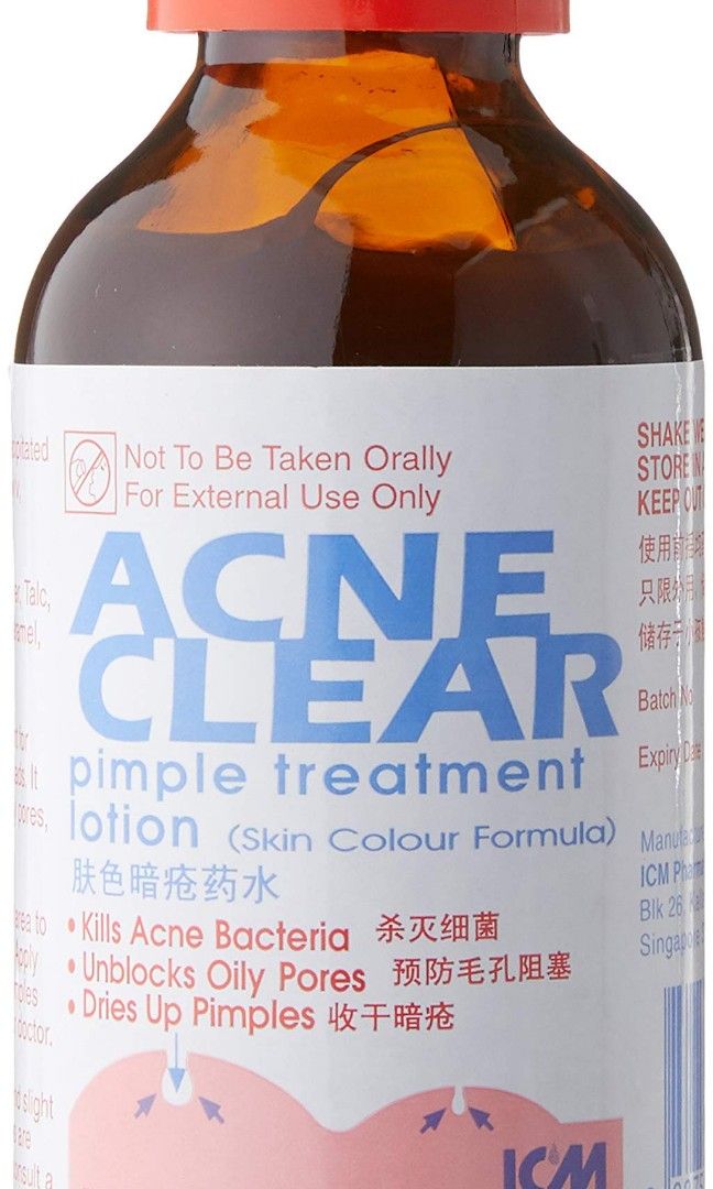 ICM Pharma Acne Clear Lotion 100ml, Beauty & Personal Care, Face, Face ...