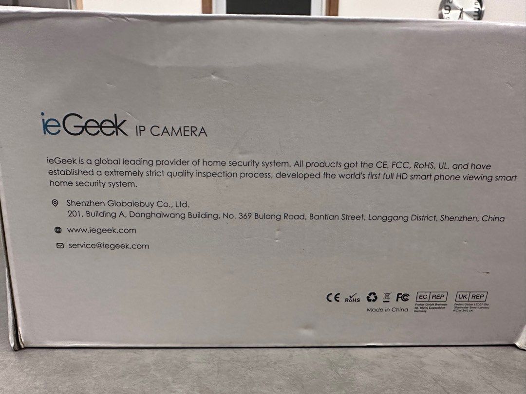 IeGeek IP Camera (IE20 & IG62), Furniture & Home Living, Security ...