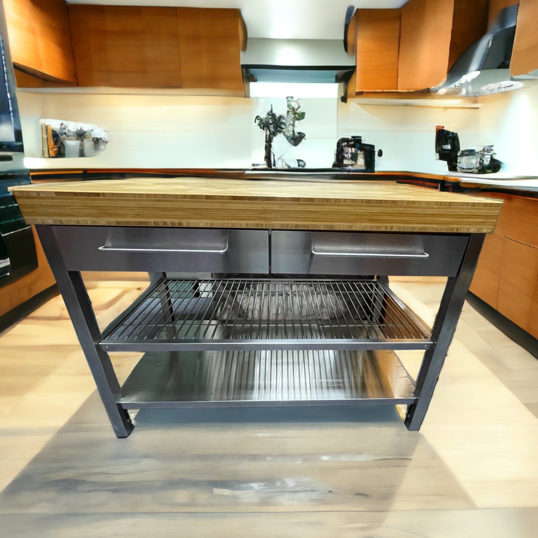 IKEA Kitchen island table, Furniture & Home Living, Furniture, Tables ...