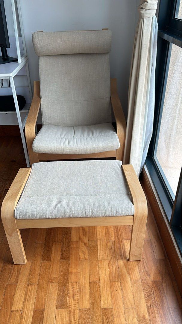 IKEA Poang Armchair, Furniture & Home Living, Furniture, Chairs on ...