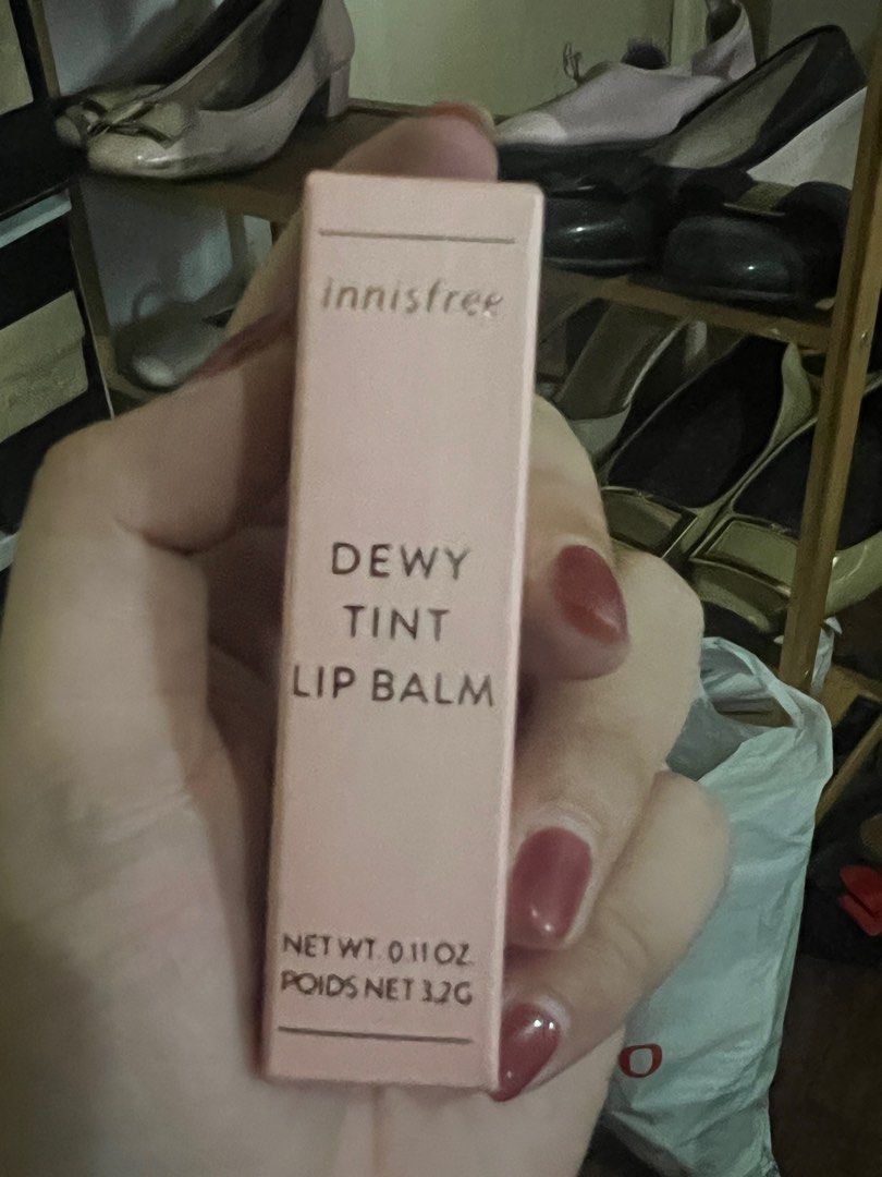 Innisfree Dewy Tint Lip Balm in 1 Baby Pink, Beauty & Personal Care ...