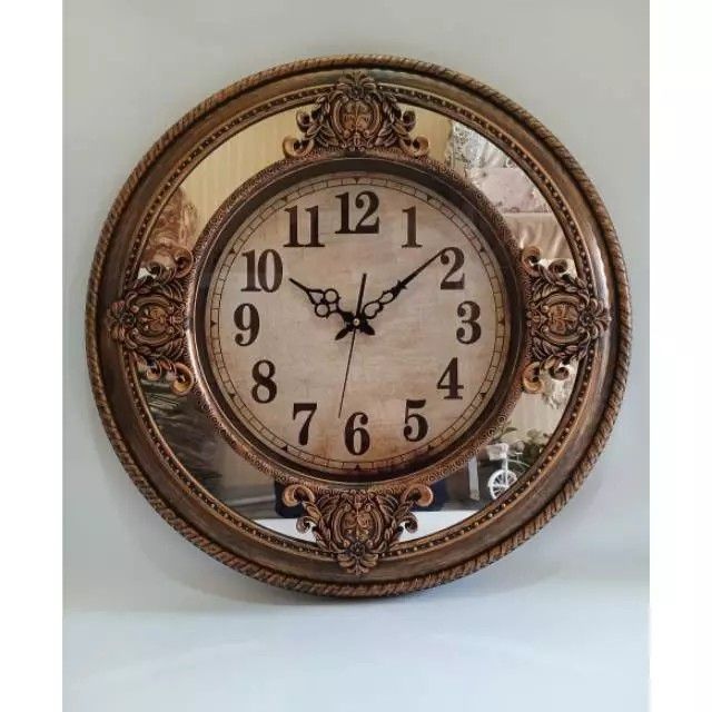 JAM DINDING MEWAH BULAT ANTIK, Antik, Jam & Perhiasan di Carousell