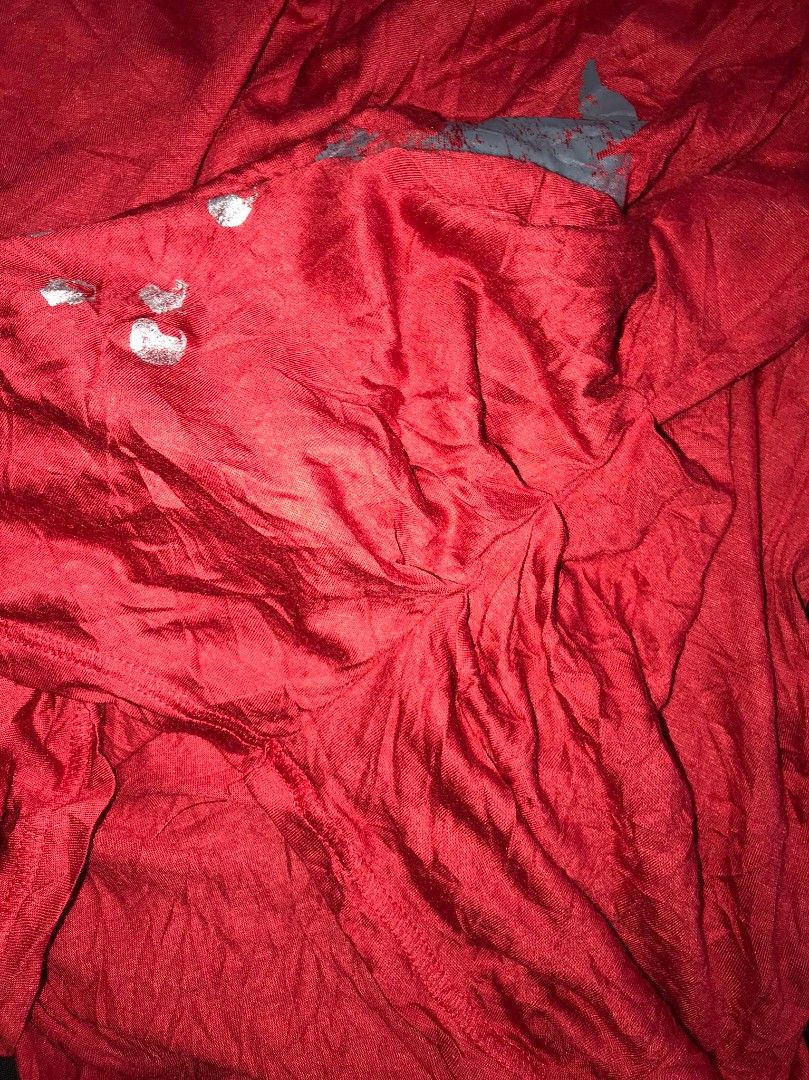 JAPANESE BRAND x PINORE crowl neck in burgundy top, Luxury, Apparel on Carousell