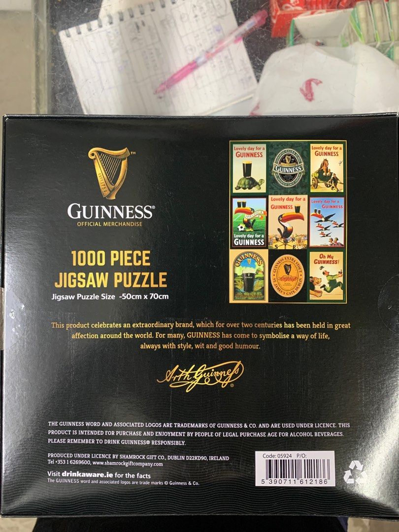 Jigsaw Puzzle (Guinness), Hobbies & Toys, Toys & Games on Carousell