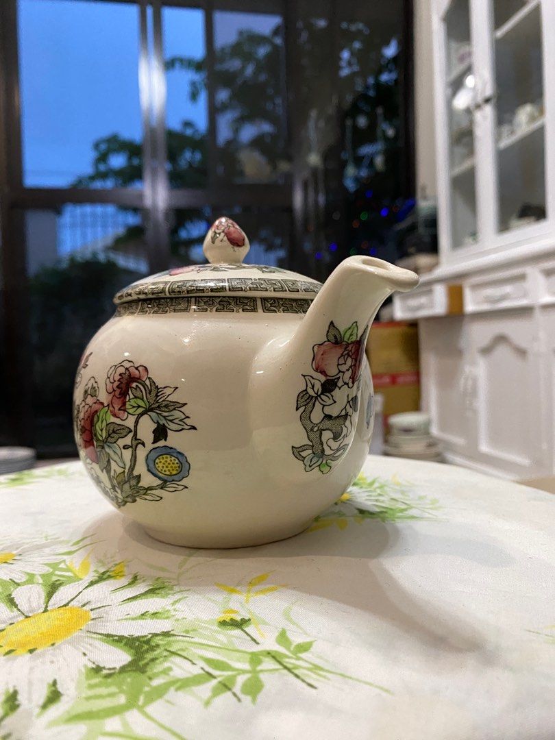 Johnson Brothers “Indian Tree” Teapot, Furniture & Home Living ...