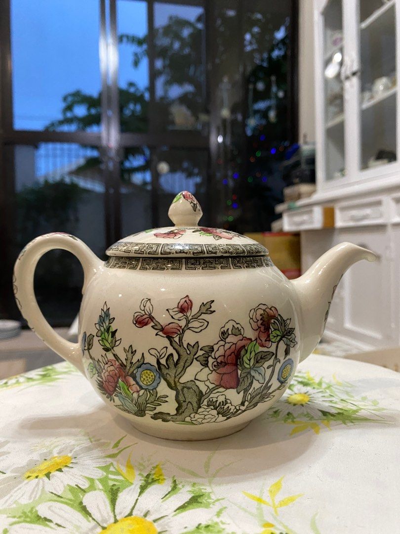 Johnson Brothers “Indian Tree” Teapot, Furniture & Home Living ...