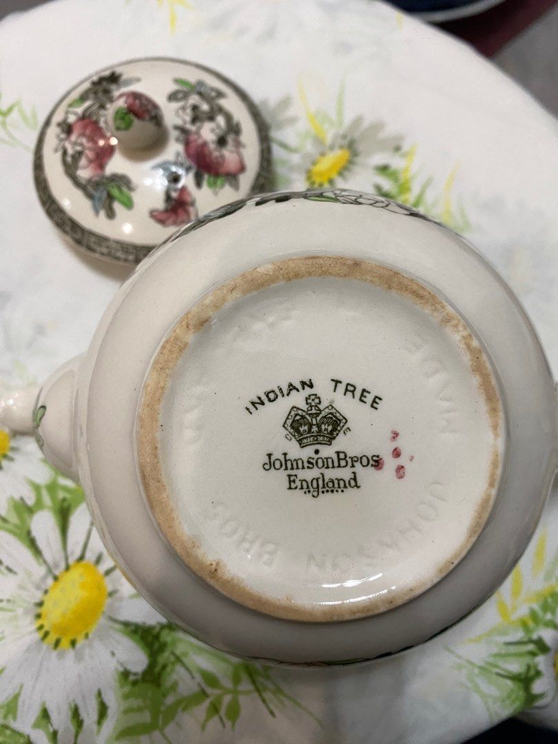 Johnson Brothers “Indian Tree” Teapot, Furniture & Home Living ...