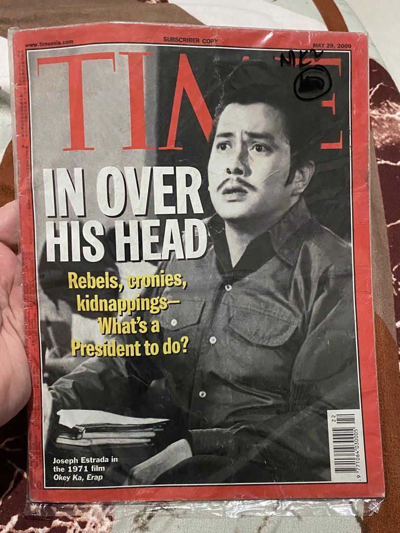 Joseph ERAP Estrada Time Magazine Cover, Hobbies & Toys, Books ...