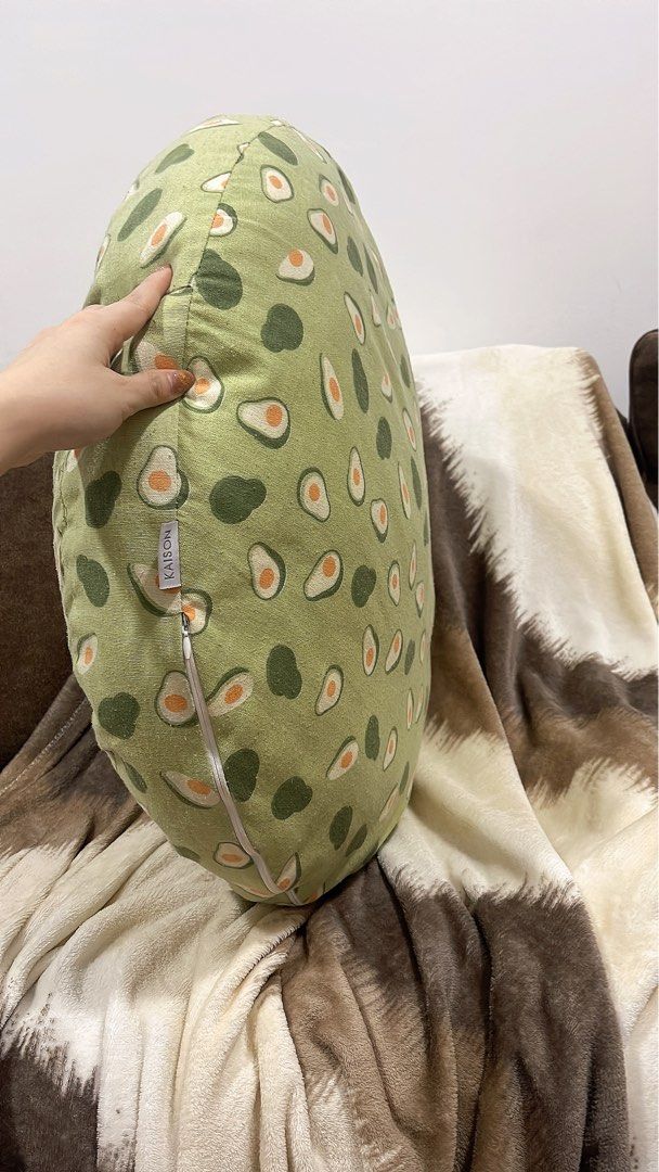 Kaison Big Avocado Round Pillow , Furniture & Home Living, Home Decor ...