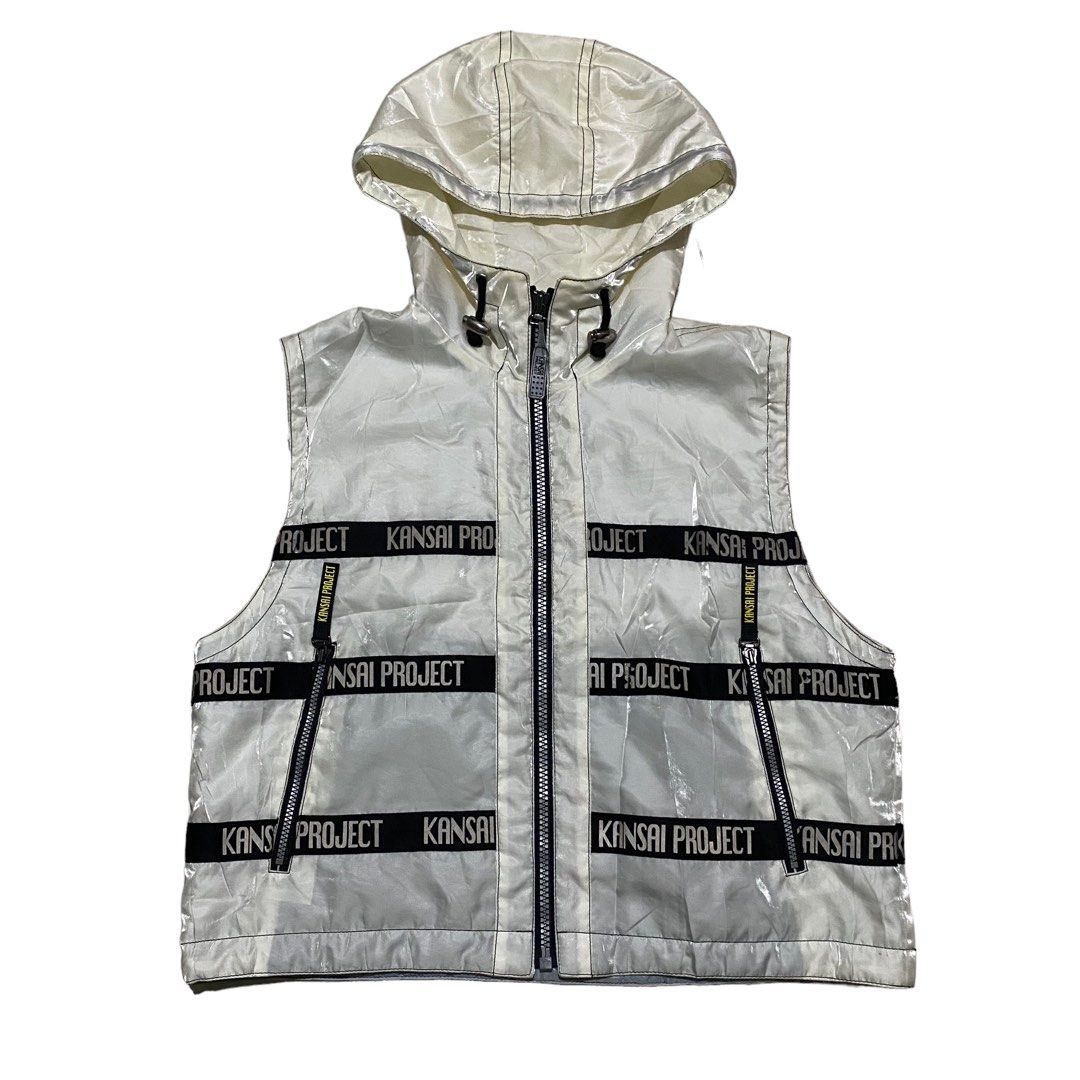 Kansai project vintage reflective vest jacket, Fesyen Pria, Pakaian ...