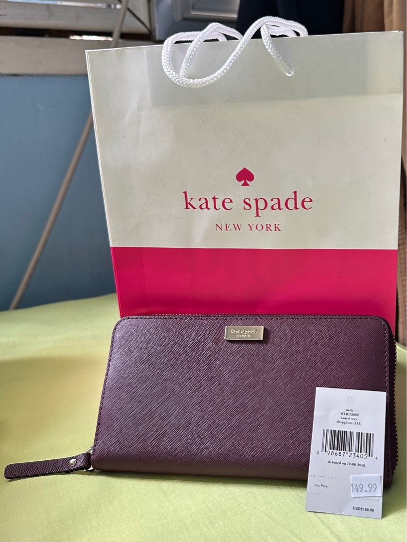Kate Spade Laurel Way Neda Wallet, Luxury, Bags & Wallets on Carousell