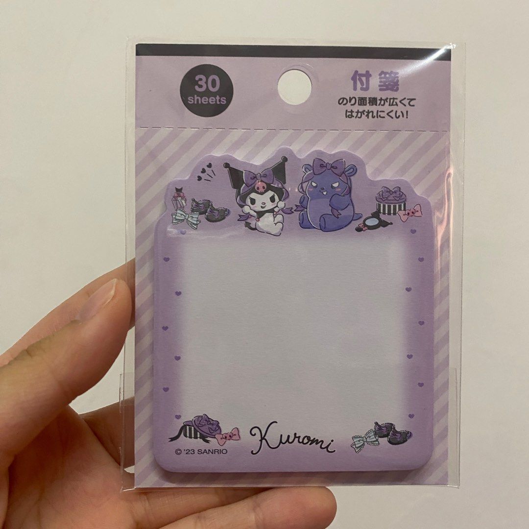 Kuromi mini notes sanrio, Buku & Alat Tulis, Alat Tulis di Carousell