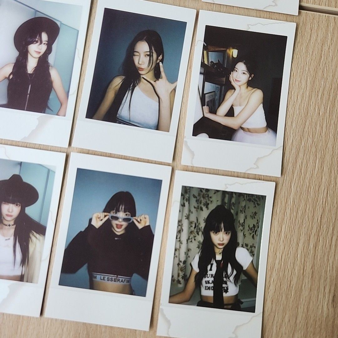 LE SSERAFIM Unforgiven Pop Up Store Polaroid PCs (Yunjin / Kazuha ...