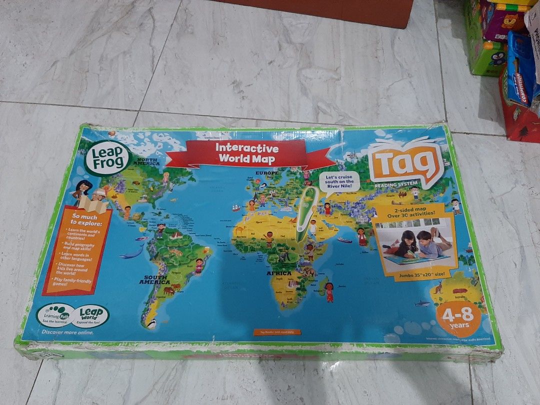 Leapfrog interactive world map, Toys & Collectibles, Permainan Papan ... Leapfrog interactive world map, Toys & Collectibles, Permainan Papan ...