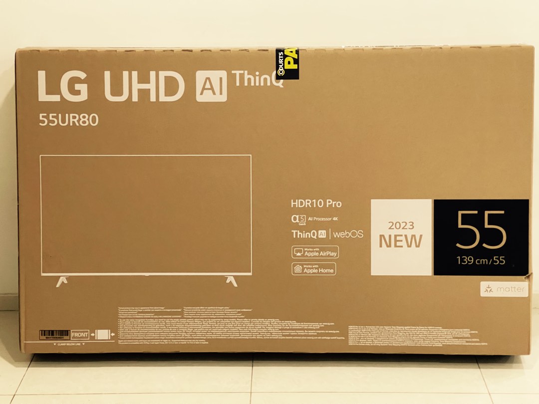 LG 55UR80 55” 4K smart TV with AI - New 2023 edition, TV & Home ...
