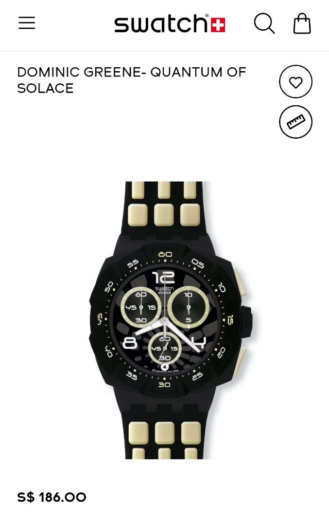 Limited Edition Swatch 007 Dominic Greene villain series watch, Men's ...