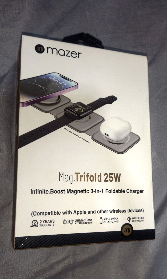 Mag Trifold 25W MagSafe 3-in-1 Foldable Charger, Mobile Phones ...