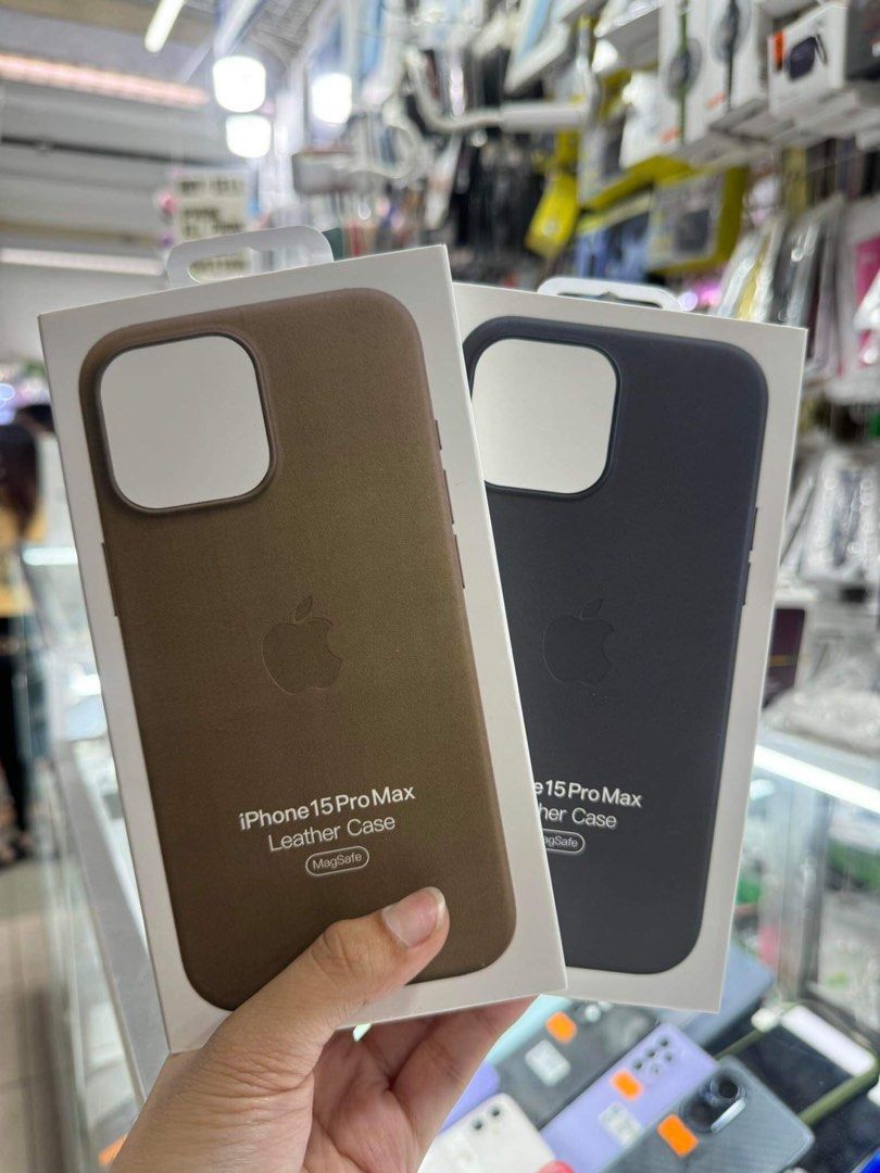 Magsafe Leather Cases for iPhone 15 Pro and 15 Pro Max, Mobile Phones ...