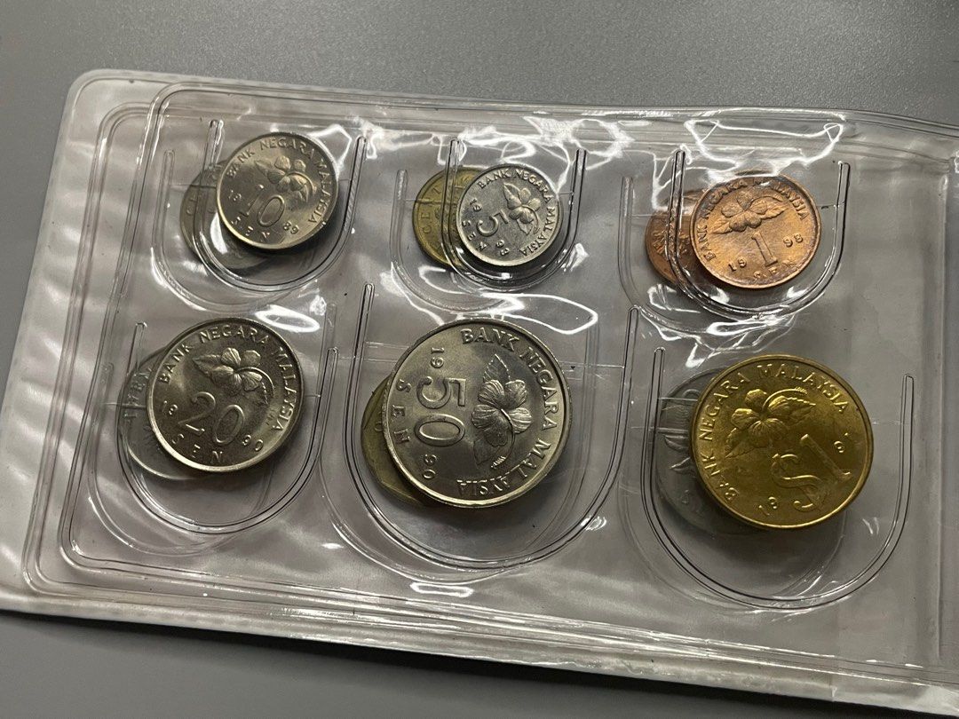 Malaysia Bunga Raya Coins Souvenir set coin set album duit lama syiling ...