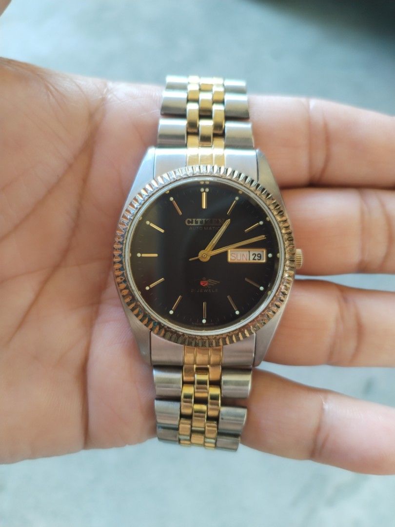 May 1981 or 1991 Citizen Eagle 7 Datejust Homage 2 Tone Automatic Men's ...