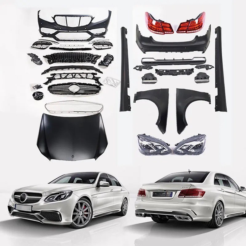 Mercedes Benz E Class W212 upgrade face lift conversion to E63 2014 2015 2016 body kit, Car ...
