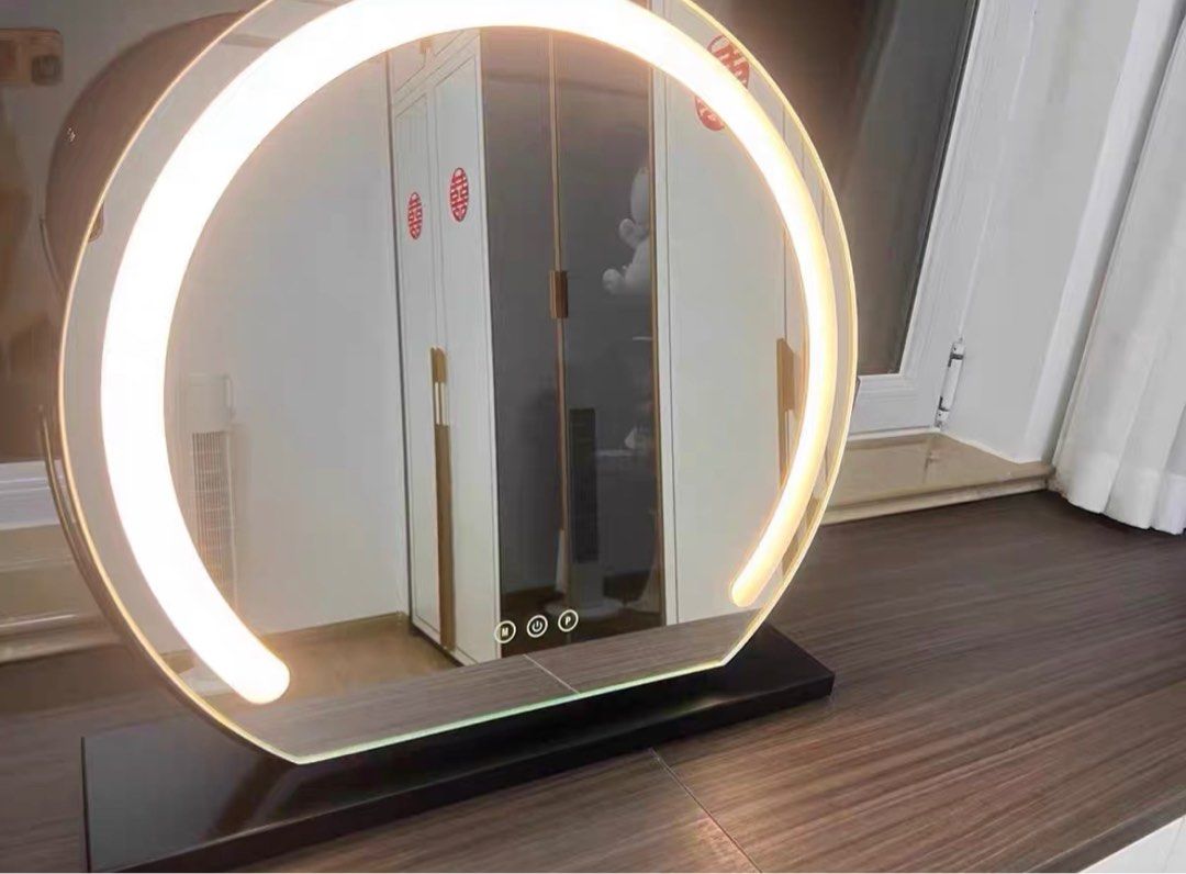 LED rotating mirror, Furniture & Home Living, Home Decor, Mirrors on ...