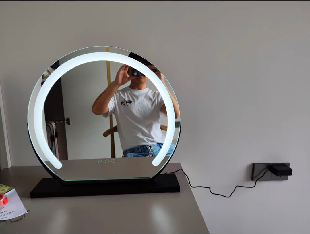 LED rotating mirror, Furniture & Home Living, Home Decor, Mirrors on ...