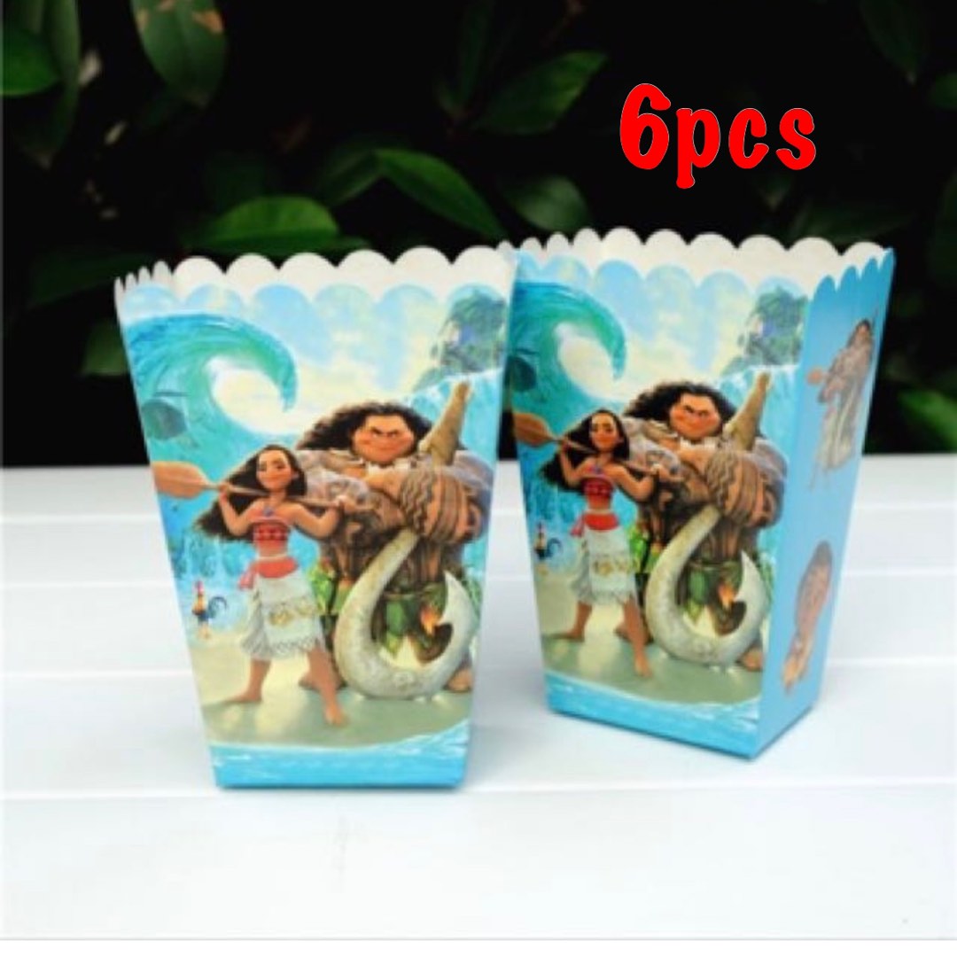 Moana theme party supplies- popcorn boxes / party gifts / party deco ...